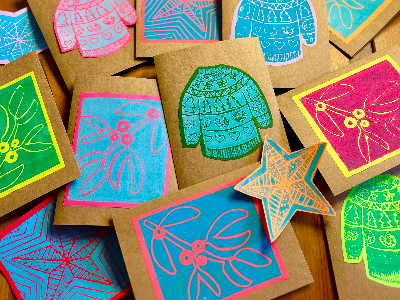 Holiday Card Printmaking (two participant fee) | Register | Freehand ...